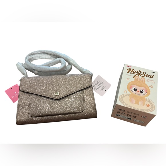 kate spade | Bags | Kate Spad Glittery Gold Clutch Bag Nwt | Poshmark